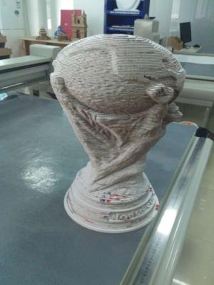 China Corrugated board 3D model digital cutter machine for sale