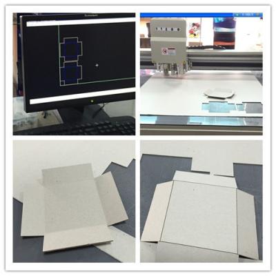 China Flatbed grey paperboard cutting machine half cutting for sale