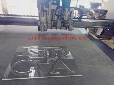 China Flatbed Advertising Acrylic Sign Router Milling Spindle Creasing Cutting Table Plotter for sale