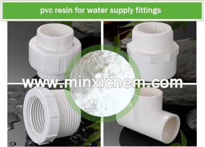 China ISO Factory White Color Powder PVC resin SG3 SG5 SG7 SG8 with K value K65 K66 K67 for PVC water supply fittings for sale