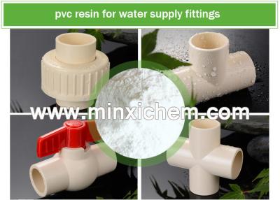 China ISO Factory White Color Powder PVC resin SG3 SG5 SG7 SG8 with K value K65 K66 K67 for PVC water supply fittings for sale