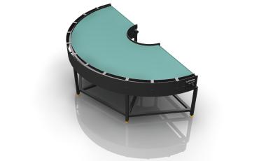 China 12M Productielijn 400mm van PCB SMT 500mm de Riemtransportband van Breedte Groene pvc ESD Te koop