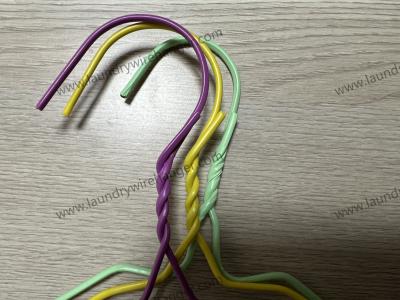 China 1.9mm/14.5 gauge wasdraadhanger voor wasdrogen for sale