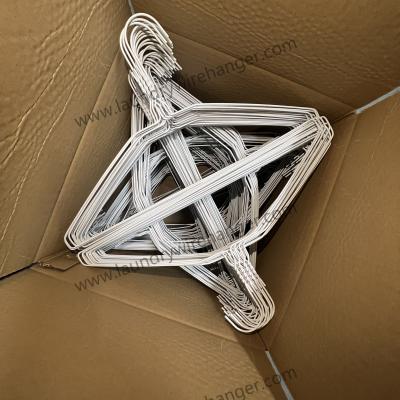 China Zware kleding drogen draadhanger met 1,9 mm / 14,5 gauge draad diameter en 10,5 kg kartongewicht for sale