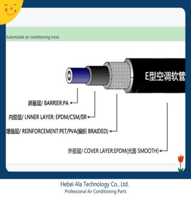 China Goodyear standard flexible automotive air conditioner hose / galaxy 4860 air conditioning hose for sale