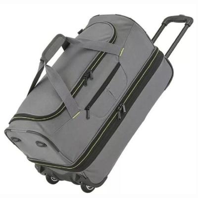 China Durable Foldable Expandable Wheeled Duffle Travel Bag Large Capacity for sale