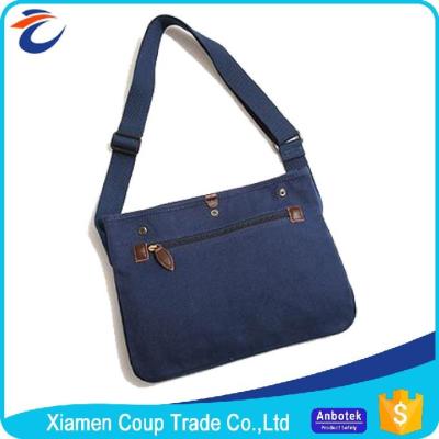 China Multi Pockets Laptop Messenger Bags Canvas Sling Bag With A Tote Hand for sale