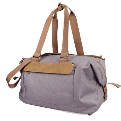 China Gray Color Waterproof Duffel Bag / Lightweight Travel Bag Customized Logo for sale