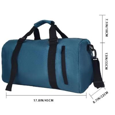 Bolso de gimnasia de deportes personalizado Bolso de ejercicios ligero Bolso de yoga a prueba de agua Bolso de yoga con bolsillo seco y mojado y compartimiento de zapatos