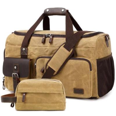 China Grote capaciteit Kledinggoed Bagage Duffle Overnachting Casual Gym Weekender Sport Canvas Duffle Bags Te koop