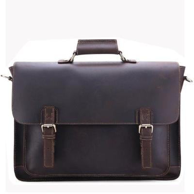 Cina Il primo strato fustiga messaggero a 17 pollici Bags del computer portatile degli uomini il retro in vendita