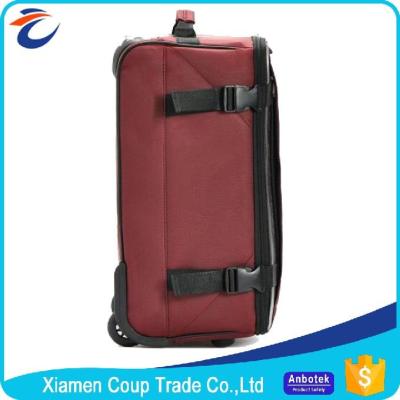 China Foldable Canvas Trolley Luggage Bags With 2 Wheels for sale