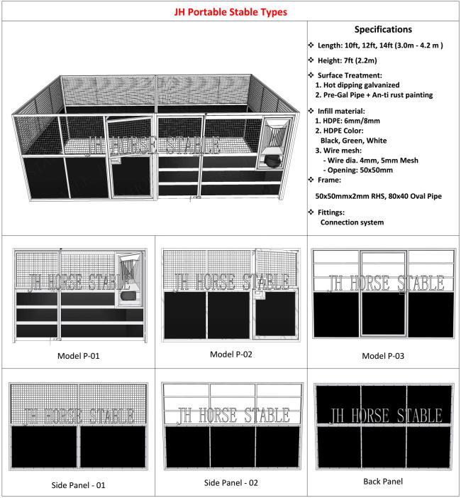 How to build an portable covered metal outdoor horse barn stall doors