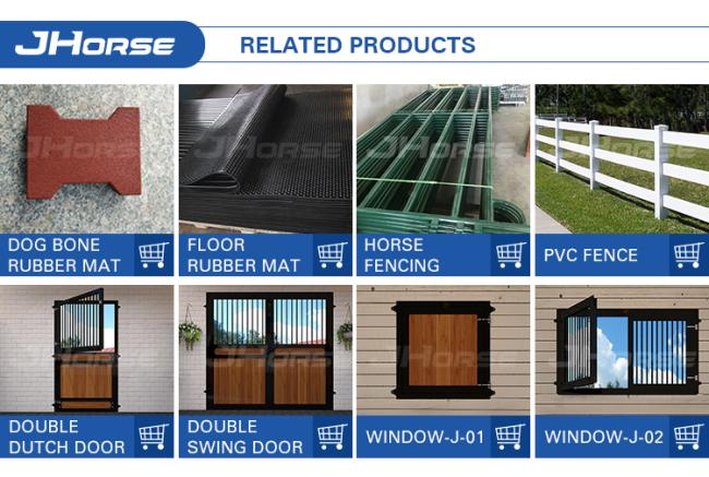 Europe Style Luxury Horse Stall Front Door 12ft With Swivel Feeder Top Quality from China Factory