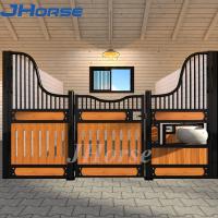 China 4x2.2m Movable Bamboo Horse Stable Stall Front Panel Door for sale