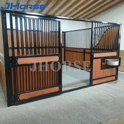 China La stalle en bambou de cheval de PVC affronte blanc noir ou l'adapte aux besoins du client for sale
