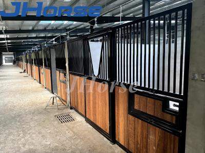 Китай Бамбуковый гальванизированный стойл лошади голландской двери металла двойной обшивает панелями подгонянную большую продается