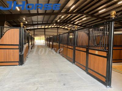 중국 뜨거운 딥 아연 도금 7.2ft 높이  유럽 말은 단순한 설계를 마구간에 넣습니다 판매용