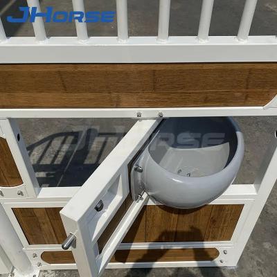 China Indoor 50mm Square Frame Bamboo Horse Stable Partitions Anti Rust for sale