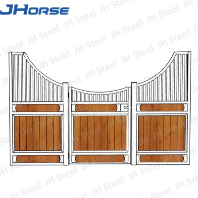 China Durable Easy To Stall Steel Horse Stables Durable Wood Materials for sale
