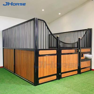 China Custom Free Standing 2.25m European Horse Stalls Durable Strong Heavy Duty for sale