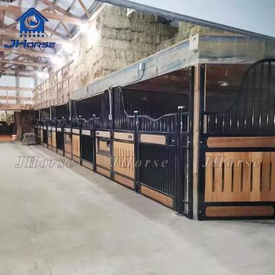 China Customized European Horse Stable Fronts Panels With Swing Door for sale