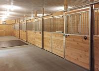 China Pre Made Temporary Horse Stall Fronts Solid Welded One Piece Frame for sale