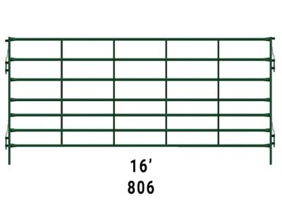 Cina Il recinto per bestiame del bestiame/cavallo di 4 calibri riveste l'anti rifinitura di pannelli della pittura di verde della polvere in vendita