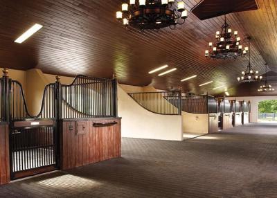 Cina Stalle prefabbricate miniatura del cavallo del metallo, stalle equine classiche europee in vendita