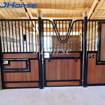 China Horse Stable Door 2.2m-2.3m Height Weatherproof Construction For Farms Swing Or Sliding Doors European Horse Stalls for sale