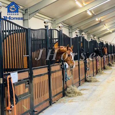 China 3.0m Length Weatherproof Horse Stall With Swing Door And Optional Bamboo Filling for sale