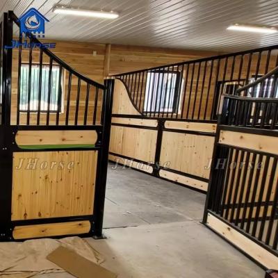China Europese paardenstalletjes op maat, poederbedekt of gegalvaniseerd Te koop
