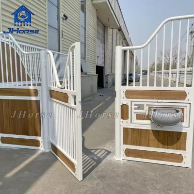China Customized Materials Horse Stable With Height Of 2.3m Steel Q235 / Q235B And Wood for sale