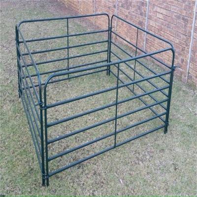 Cina Pannelli portatili del bestiame dell'azienda agricola del acciaio al carbonio, penna rotonda portatile per i cavalli in vendita