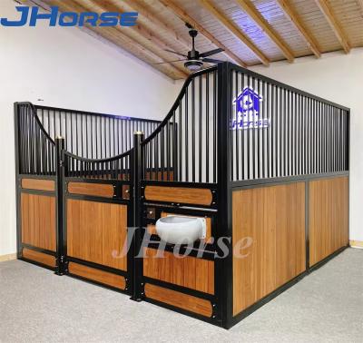 China Welded European Horse Stalls Pine Wood Various Heights And Lengths for sale