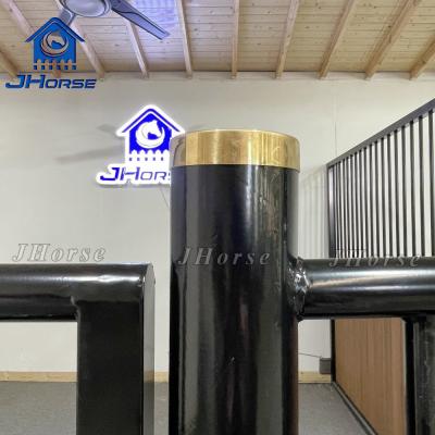 中国 安定した溶接編み技術のために鋼と竹から作られた,カスタマイズされた馬のスタッドフロント 販売のため