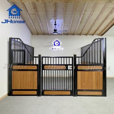 中国 安定した溶接編み技術のために鋼と竹から作られた,カスタマイズされた馬のスタッドフロント 販売のため