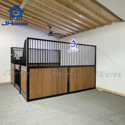 中国 安定した溶接編み技術のために鋼と竹から作られた,カスタマイズされた馬のスタッドフロント 販売のため