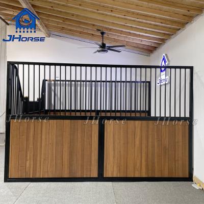 中国 安定した溶接編み技術のために鋼と竹から作られた,カスタマイズされた馬のスタッドフロント 販売のため