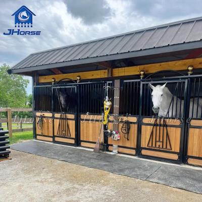 China Chariot de luxe européen stable Panneaux muraux intérieurs intérieur Chariot en bambou intérieur avec alimentateur à rouleaux stable for sale