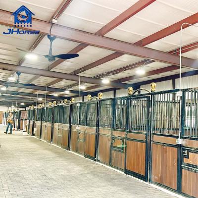 China Forniture per scuderia equina Euro Horse Stall Fronts Attrezzatura per cavalli Box per stalla con porta scorrevole for sale