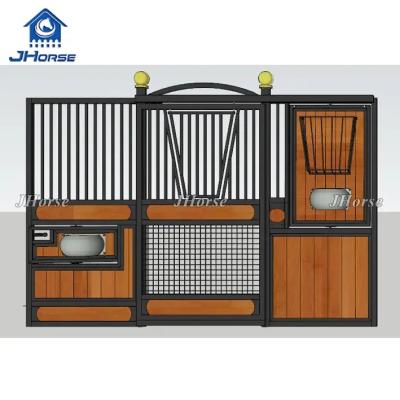 China Cina Fabbrica All'ingrosso Singolo Bambù Legno Riempimento Box Pannelli Stalla Cavalli for sale