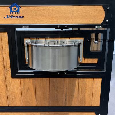 Китай Конструкция на заказ Безопасный бамбуковый конь Устойчивый конь Стол Фронты с социализирующим окном продается