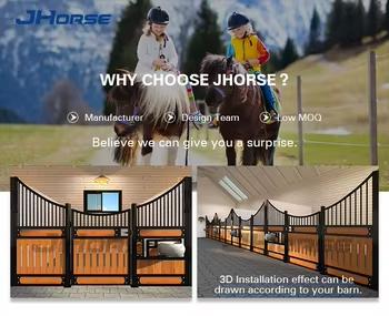 Custom horse stable stall panel with bamboo infill