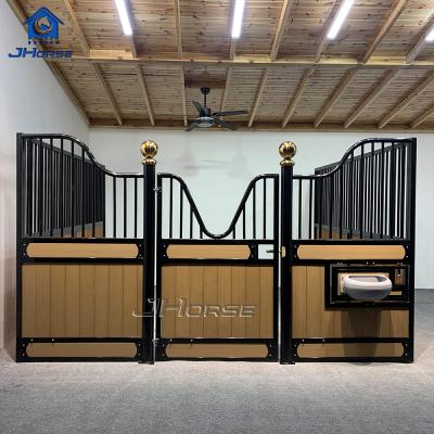 China Customized Horse Stall Dividers Pine Wood Side Back Panel Partition Division Wall for sale