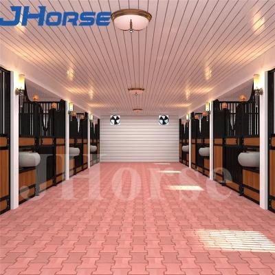 China Luxury Low Cost Steel Horse Stall Panels With Smooth Joints Surface Stable Sliding Door for sale