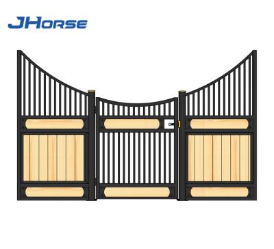 Luxury Design Horse Stables Stalls Sets With Steel Frame Wood Panel