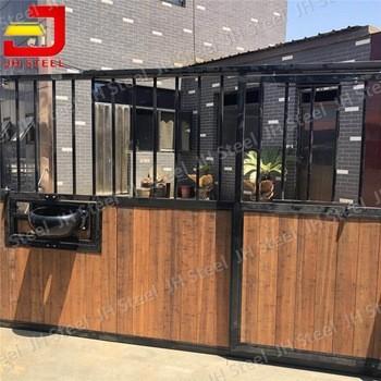 中国 引き戸の一時的なプレハブの馬の停止は3.65x3.65mに向かう 販売のため