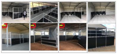 Китай Полуфабрикат панели стойла стальной структуры портативные 10ft 12ft продается