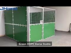 Mobile Horse Stable Box HDPE Plastic Temporary Easy To Install With Roof